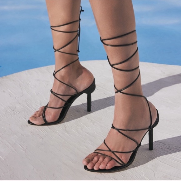cult gaia | Shoes | New Cult Gaia Soleil Lace Up Strappy Heel Sandals ...